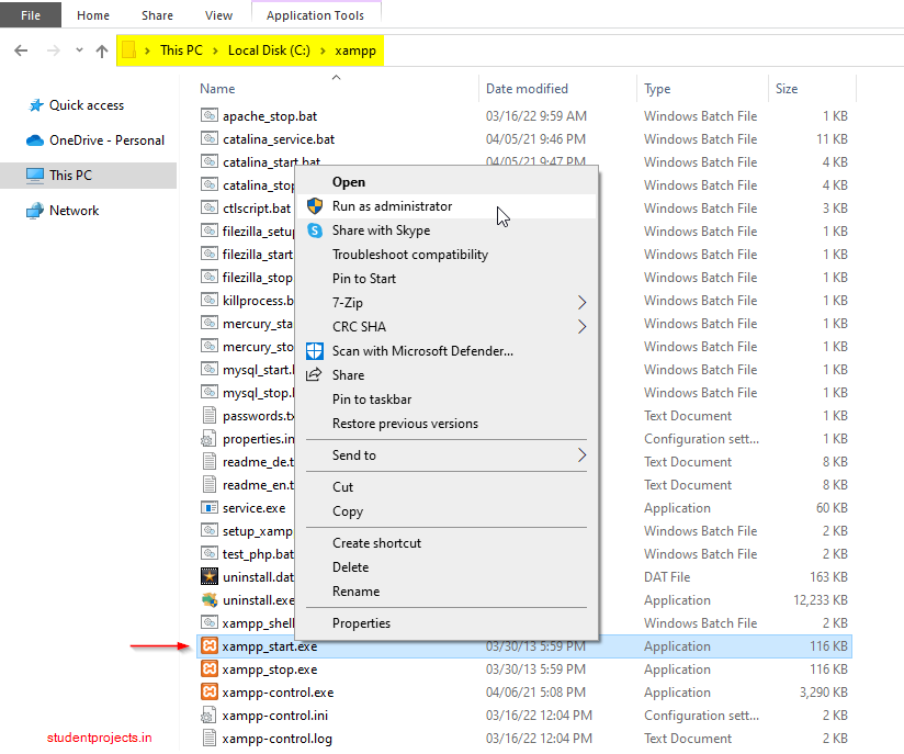 How To Run PHP Files On A Local Computer Using XAMPP Student Projects