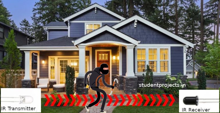 IR Based Security Alarm Circuit | Student Projects